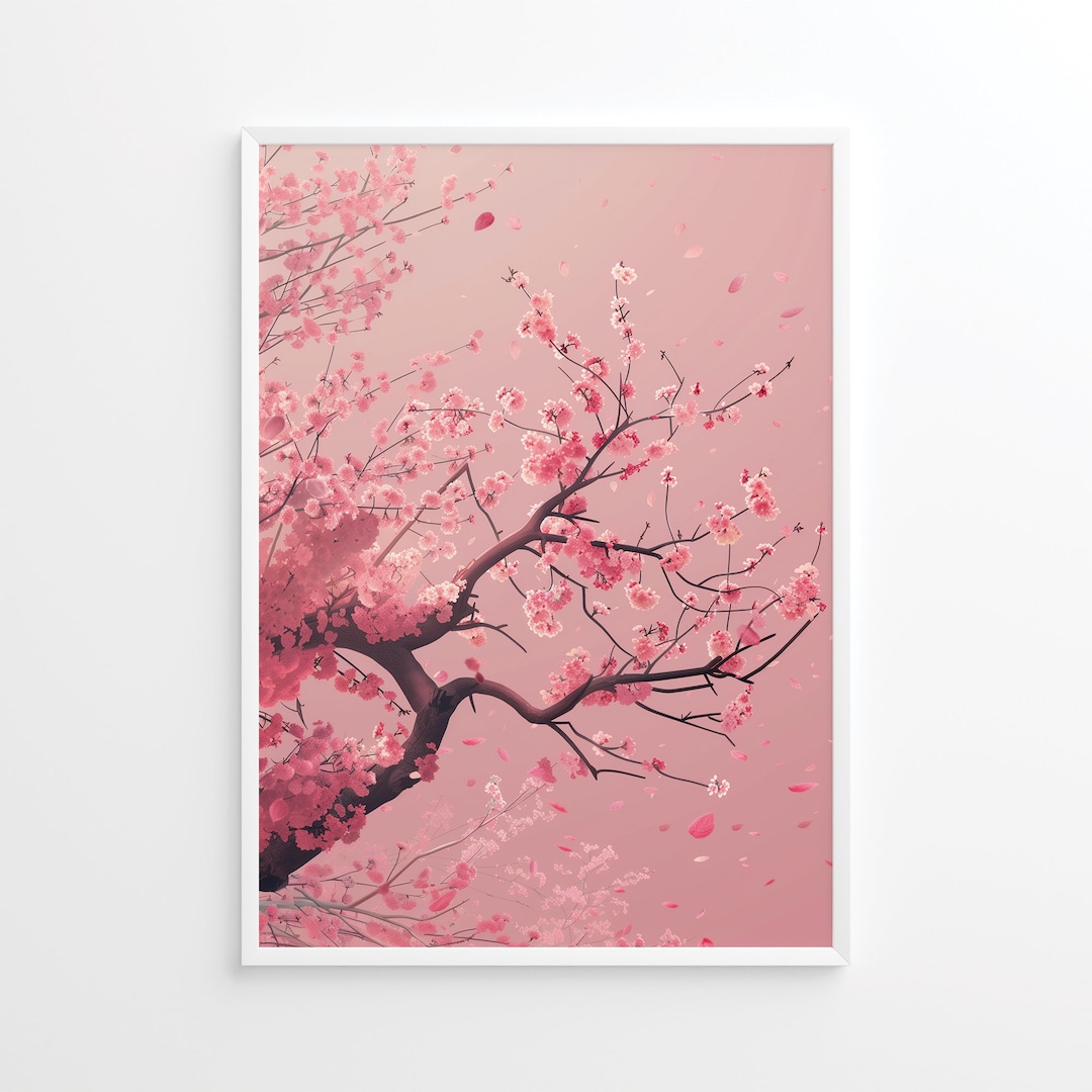 Sakura Poster. Cherry Blossom Sakura. Printable Digital Art. Instant ...