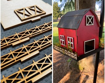 ABIGALE - Build Your Own Wooden Birdhouse Kit Assembly Bird House Porch ...