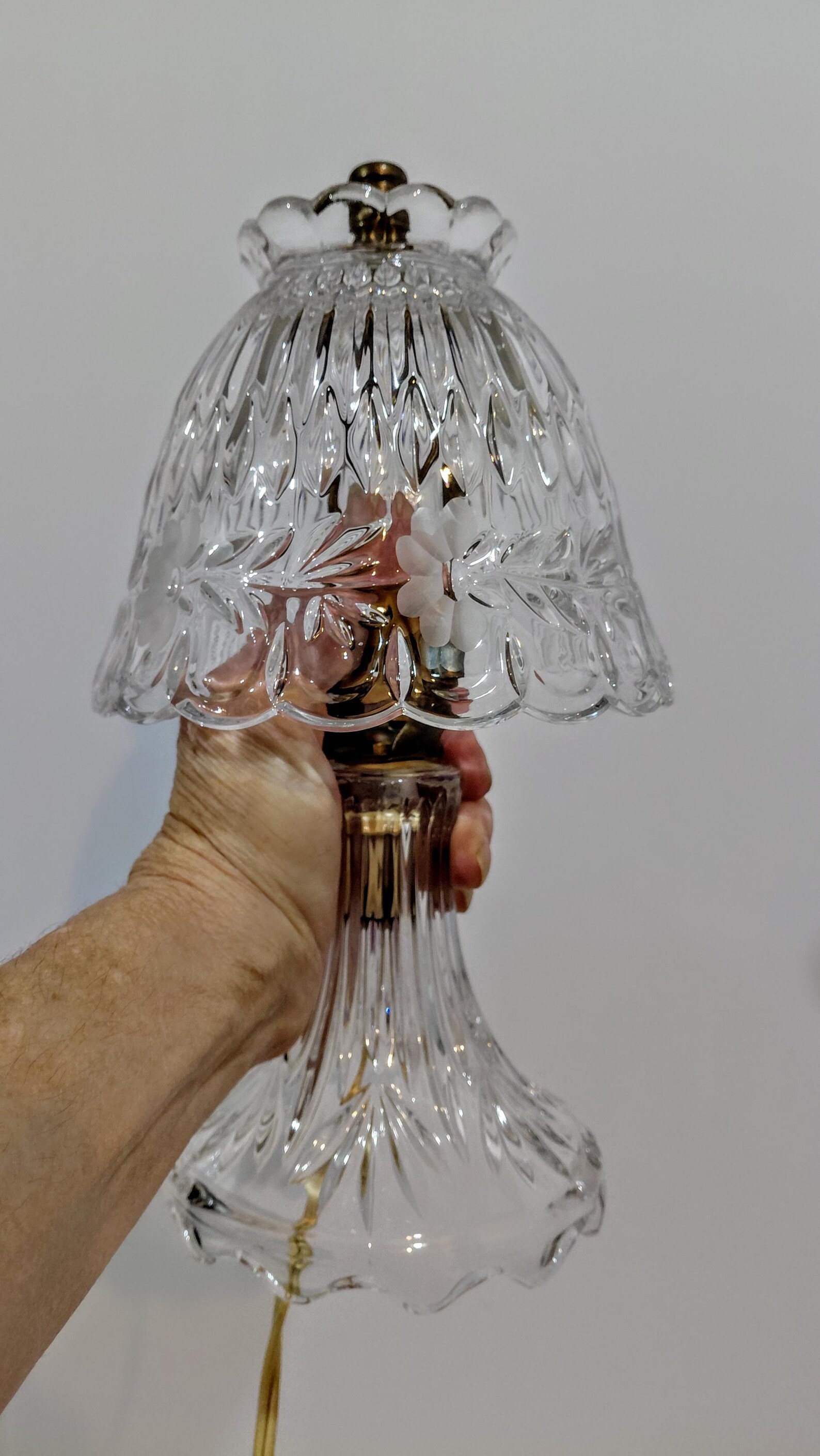 Princess House Heritage Crystal Boudoir Lamp With Shade - Etsy