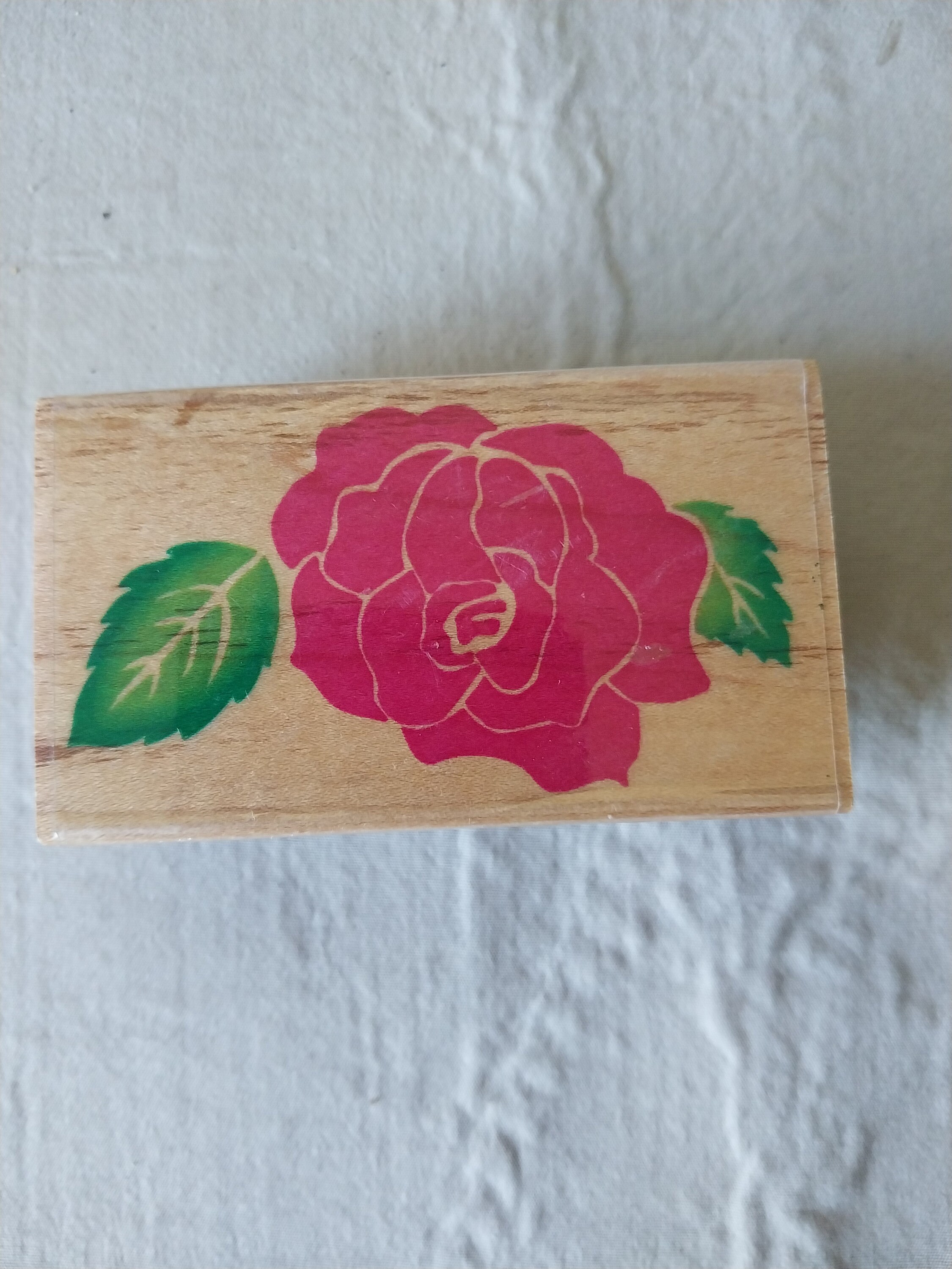 Rose Themed Rubber Stamp Wood Blocks - Etsy