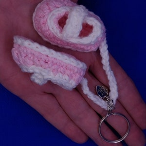 Baby Steps Crochet Keychain Mini Shoes Keychain Baby Shoes Keychain - Etsy