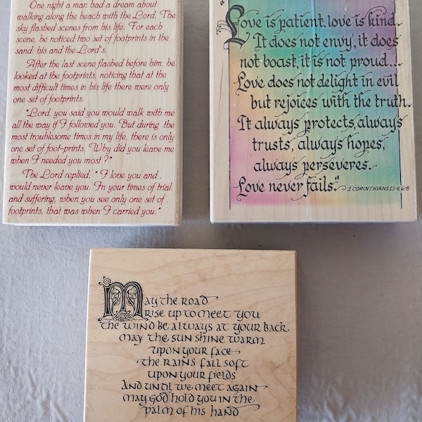 Message Rubber Stamp - Etsy