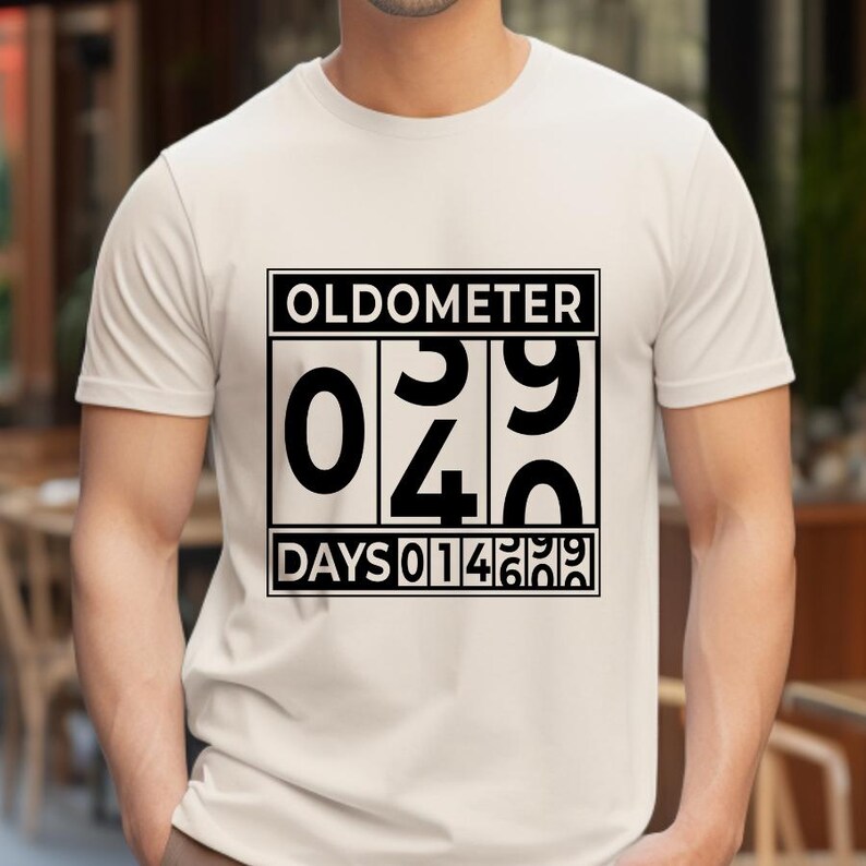 40th Birthday, Oldometer Sublimation PNG, Digital Download, Gifts for ...