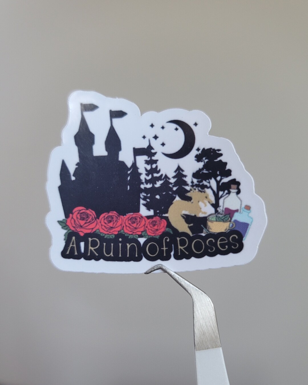 Ruin of Roses Sticker Bookish Sticker - Etsy