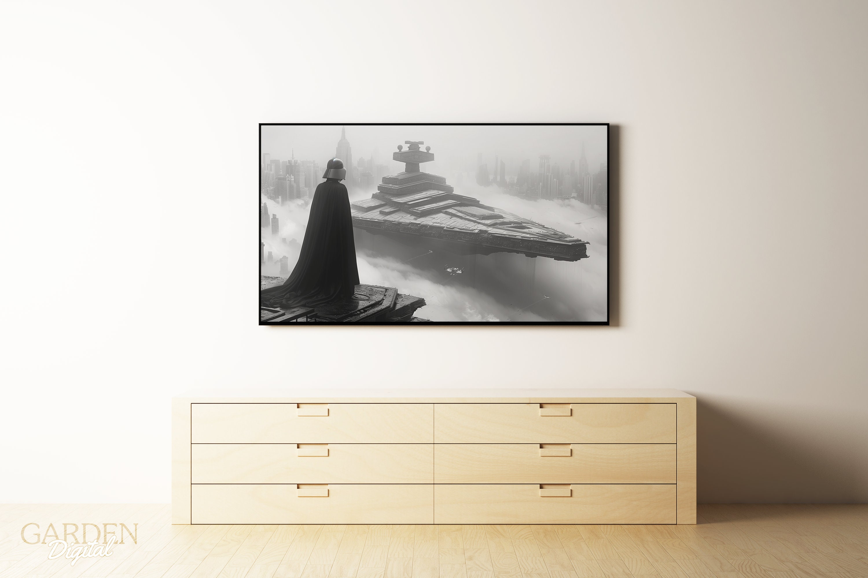 Darth Vader Art Frame TV | Star Wars | New York City Art | Star ...