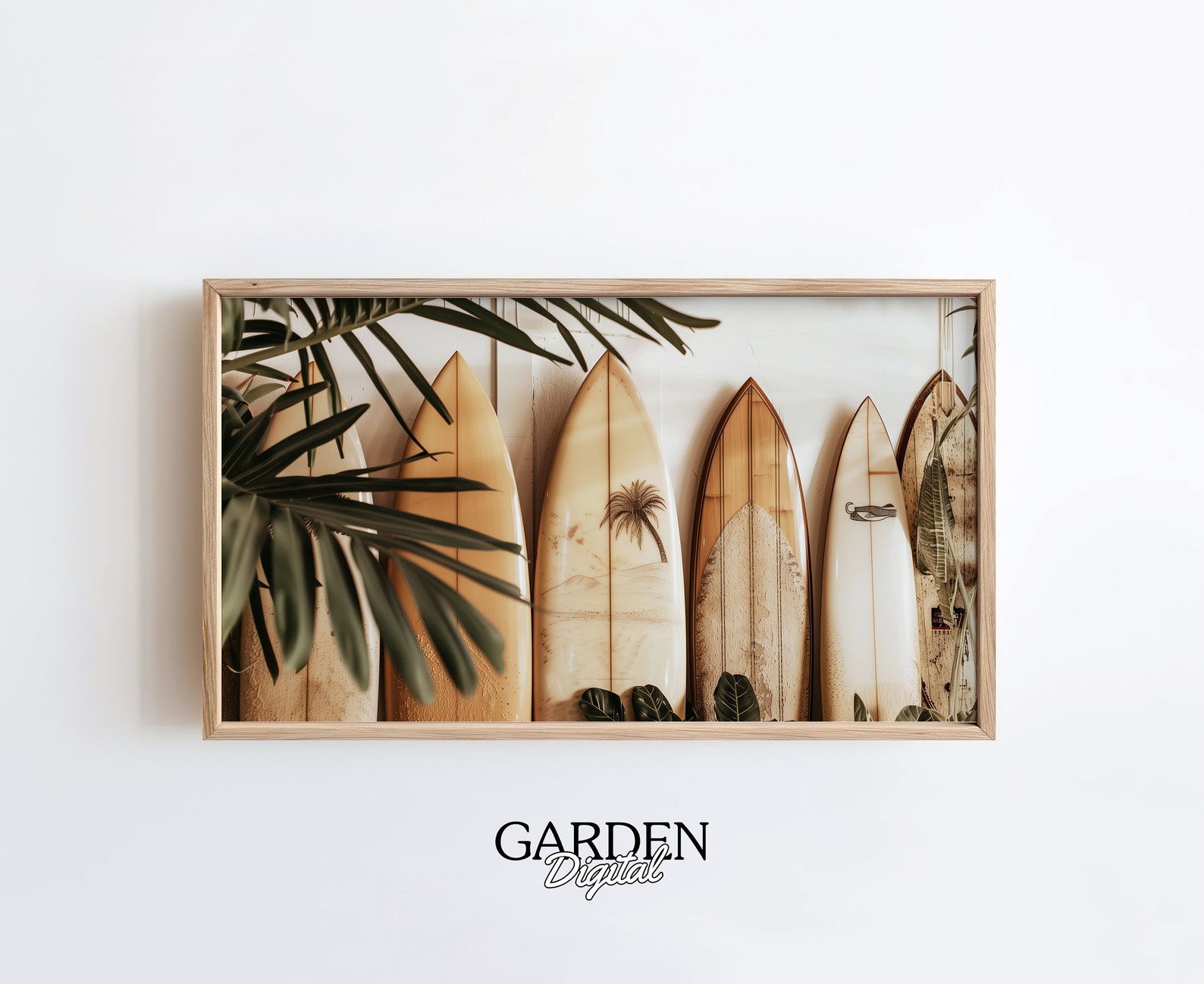 Surfboard Digital Wall Art | Neutral Surfing Art | Boho Wall Art ...