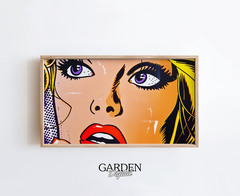 Pop Art Frame TV | Roy Lichtenstein | Pop Art for TV | Digital Art for ...
