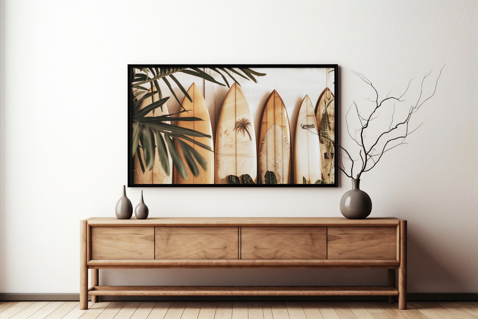 Surfboard Digital Wall Art | Neutral Surfing Art | Boho Wall Art ...