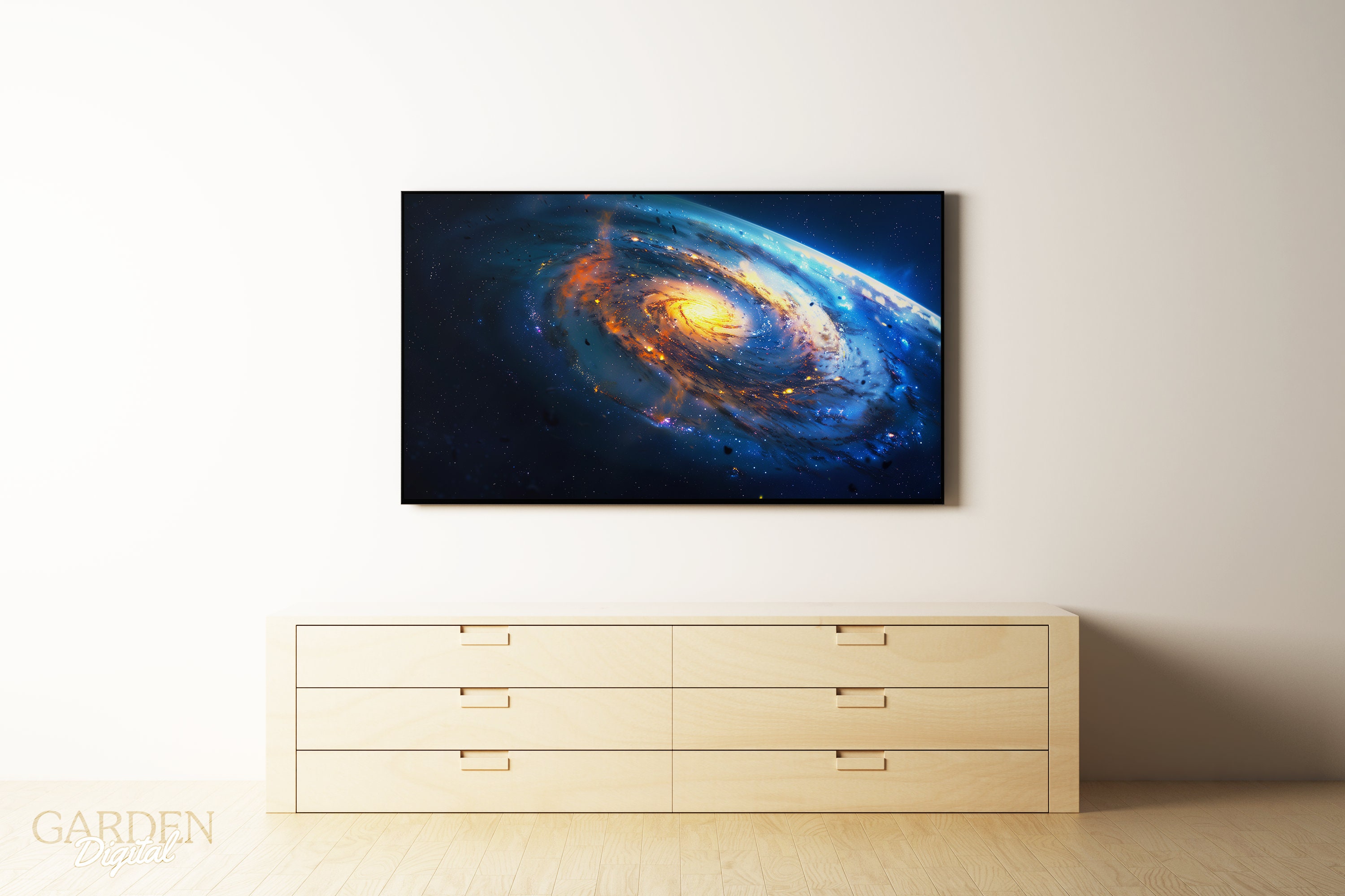 Outer Space Frame TV Art | Night Sky Art | Milky Way | Digital Art for TV | Frame TV Art, Wall ...