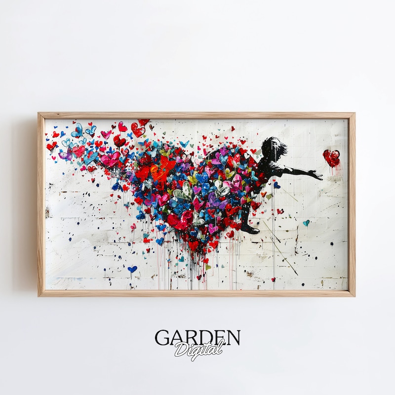 Pink Balloon Girl Banksy - Etsy