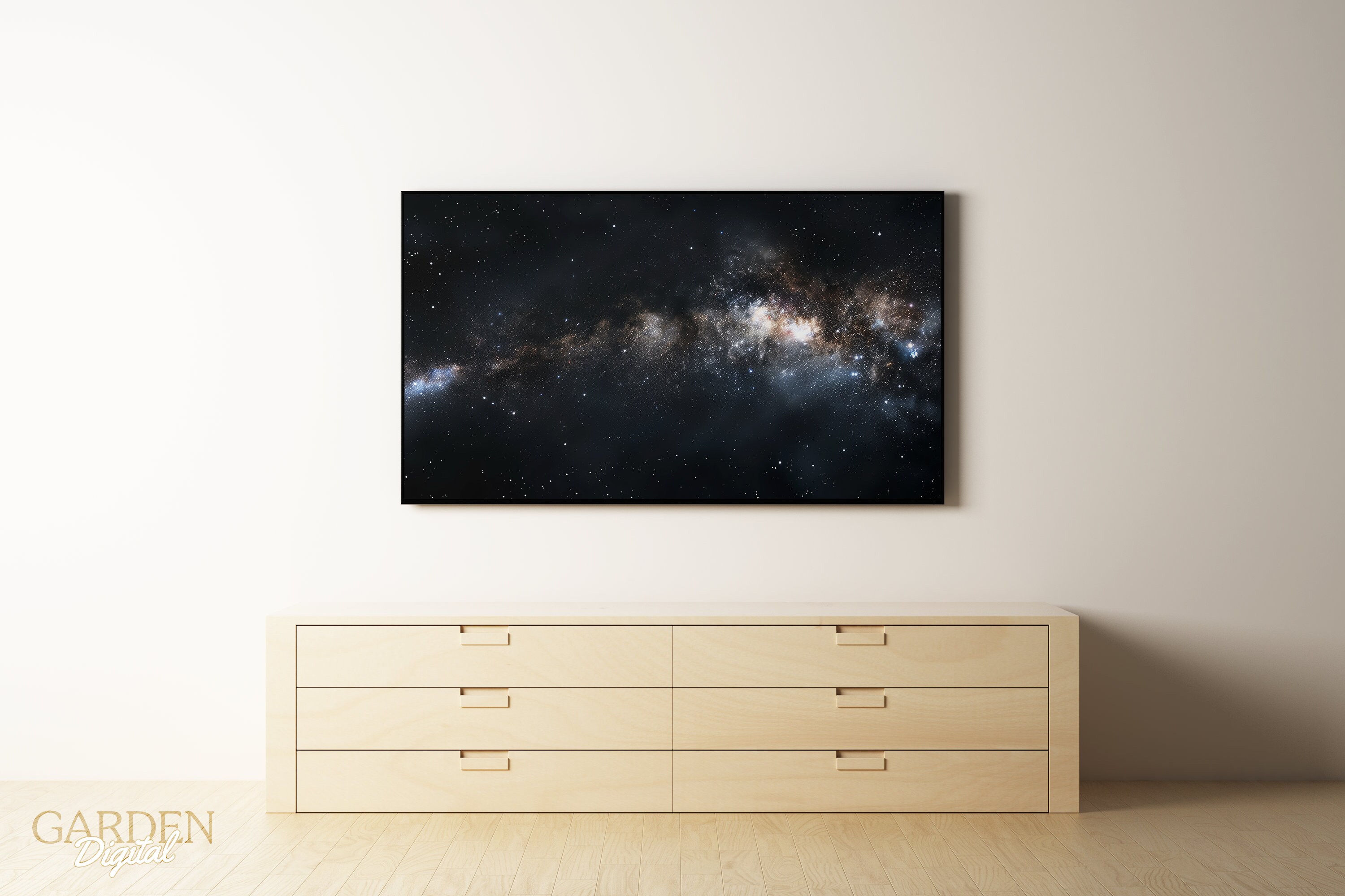 Outer Space Frame TV Art | Night Sky Art | Milky Way | Digital Art for ...