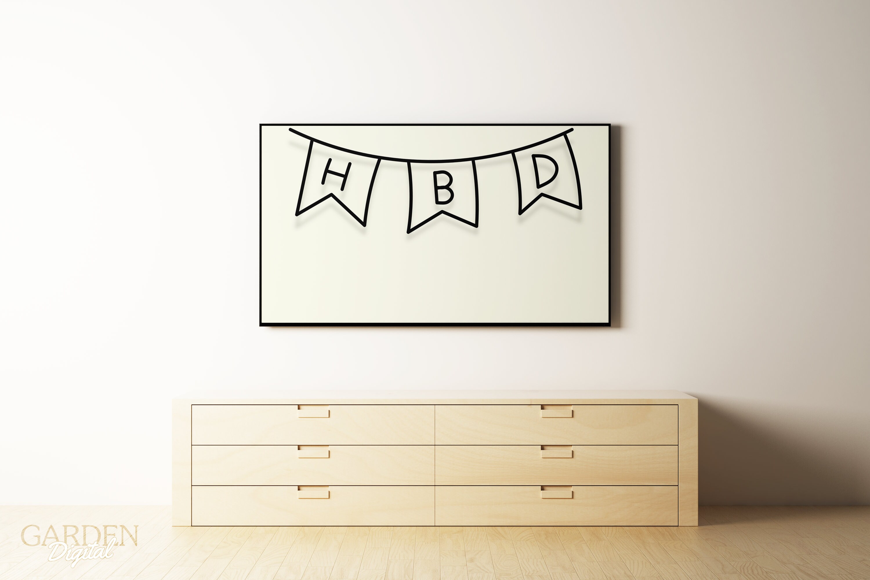 Birthday HBD Frame Tv Art | Happy Birthday | Samsung Frame Tv Art ...