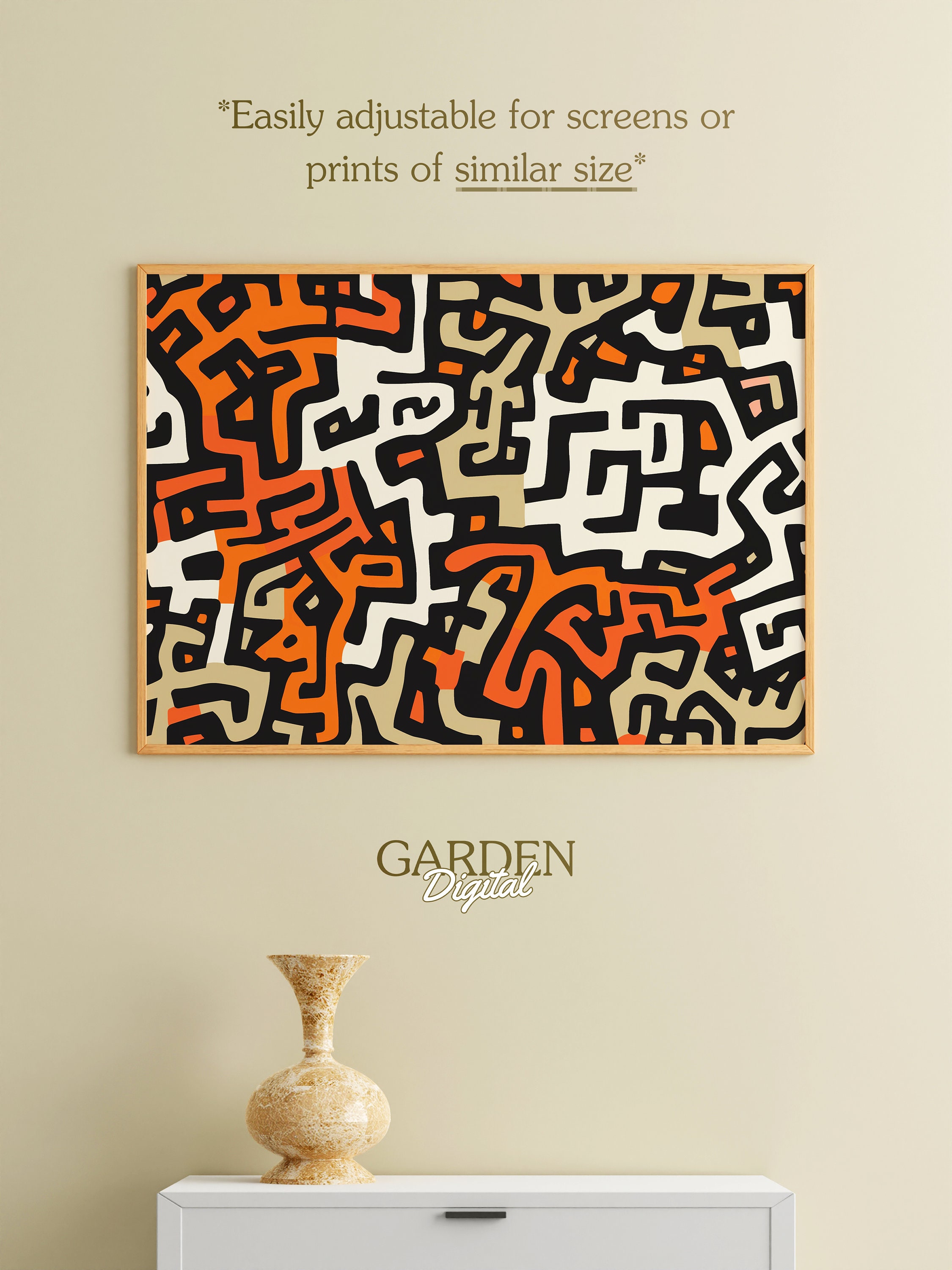 Keith Haring Frame TV Art Abstract Keith Haring Art TV Painting Digital ...