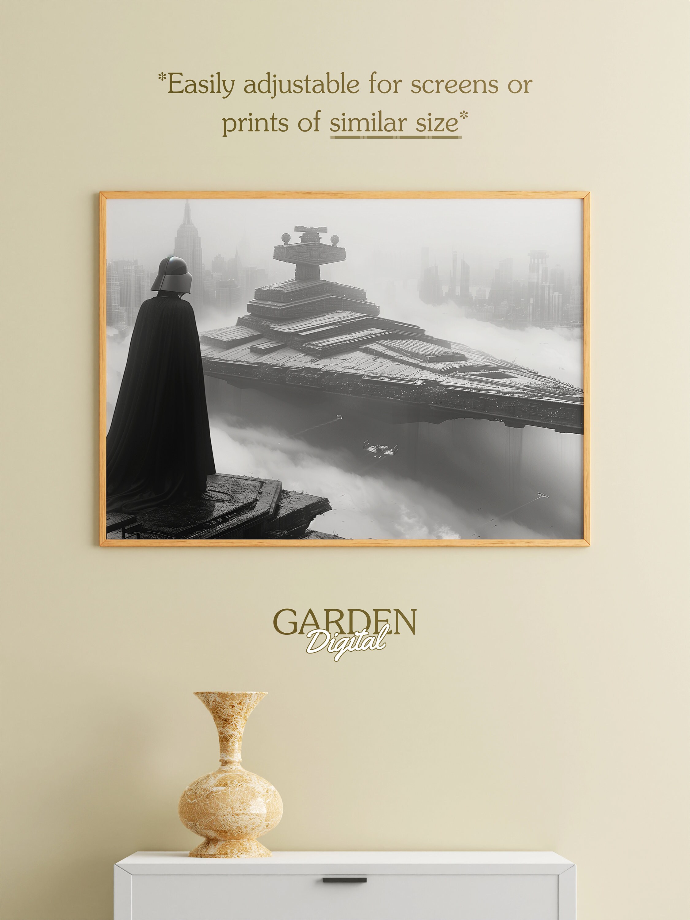 Darth Vader Art Frame TV | Star Wars | New York City Art | Star ...