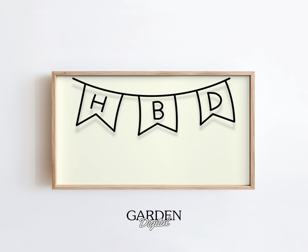 Birthday HBD Frame Tv Art | Happy Birthday | Samsung Frame Tv Art ...