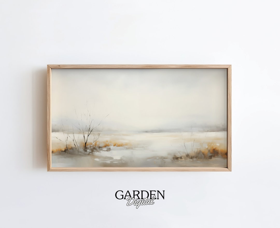 Samsung Frame TV Winter Painting | Wetlands | Snow Digital Art for TV ...