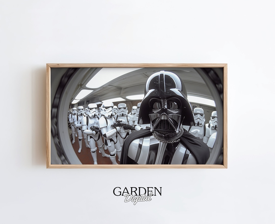 Darth Vader Art Frame TV | Star Wars | Storm Trooper Art | Darth Vader ...