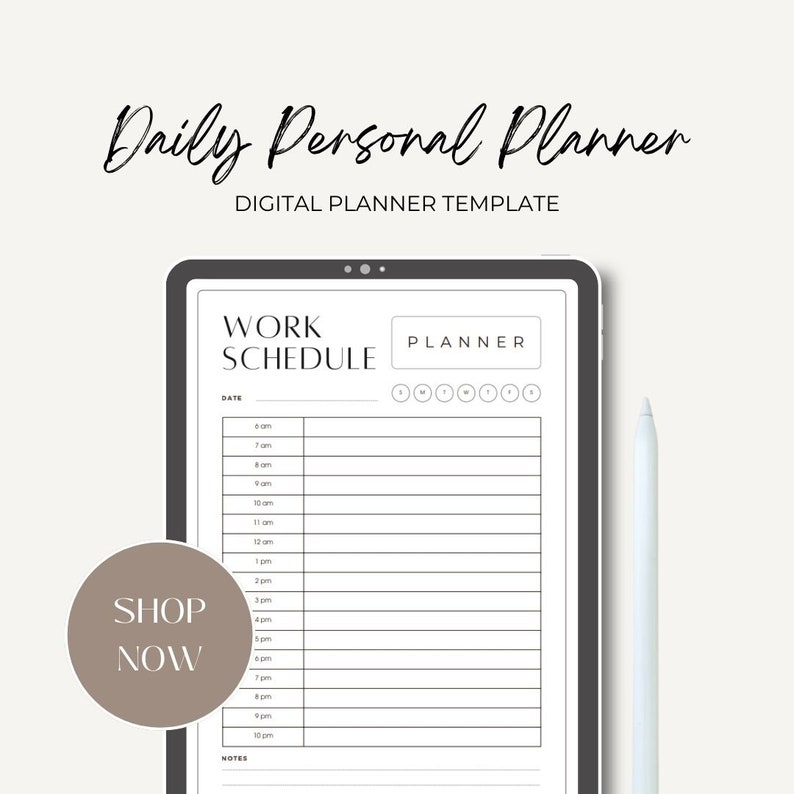 Editable Work Day Planner Printable Work Day Schedule Office Task ...