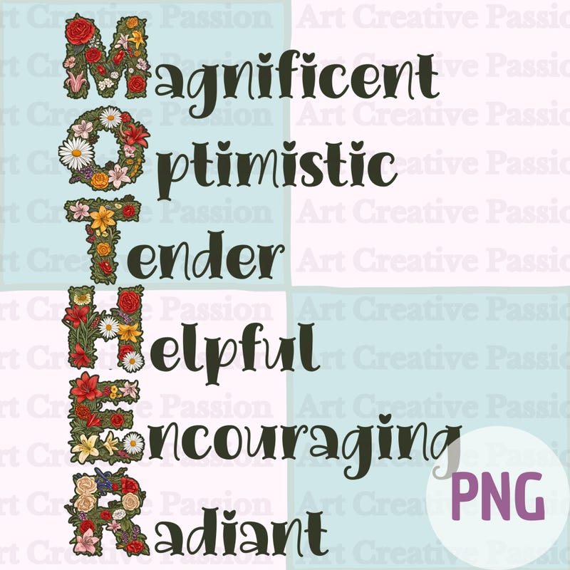 Mother Acronym - Etsy