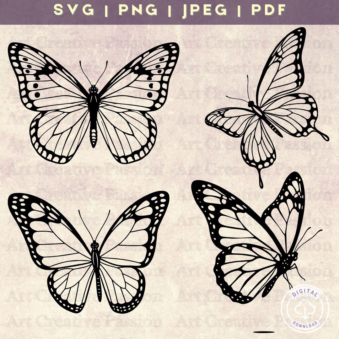 Beautiful Monarch Butterfly | Monarch Svg | Sublimation | Butterfly ...