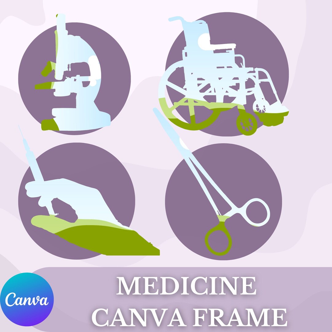 Personalized Canva Frames | Healthcare Tools PNG | Easy Drop & Drag ...