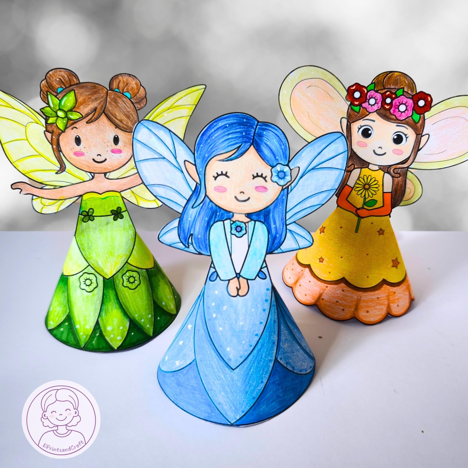 Make a Fairy Paper Doll Craft Printable: Fun and Easy Art Activity for ...