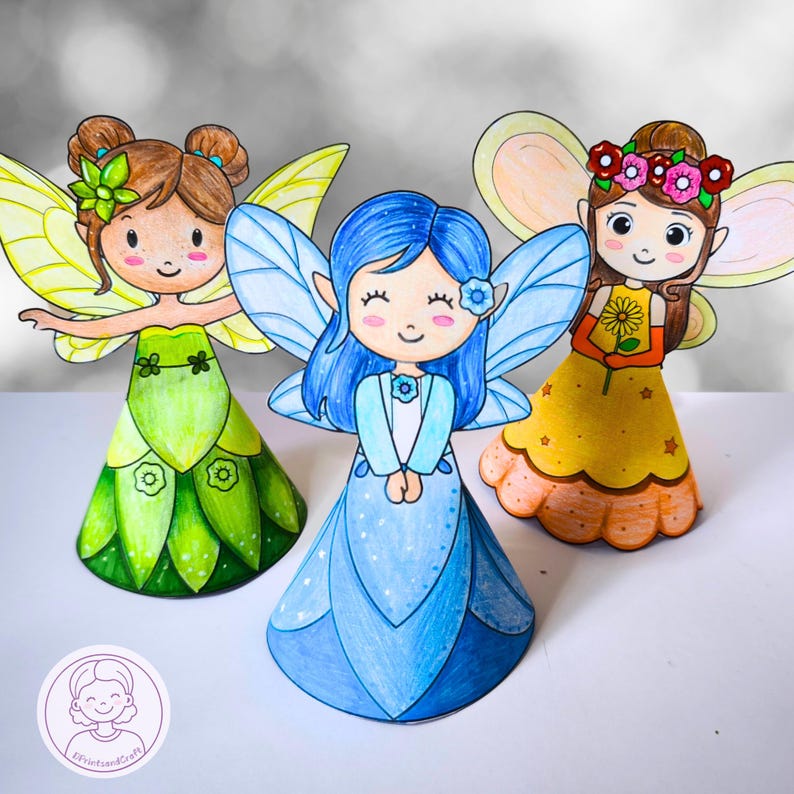 Make a Fairy Paper Doll Craft Printable: Fun and Easy Art Activity for ...