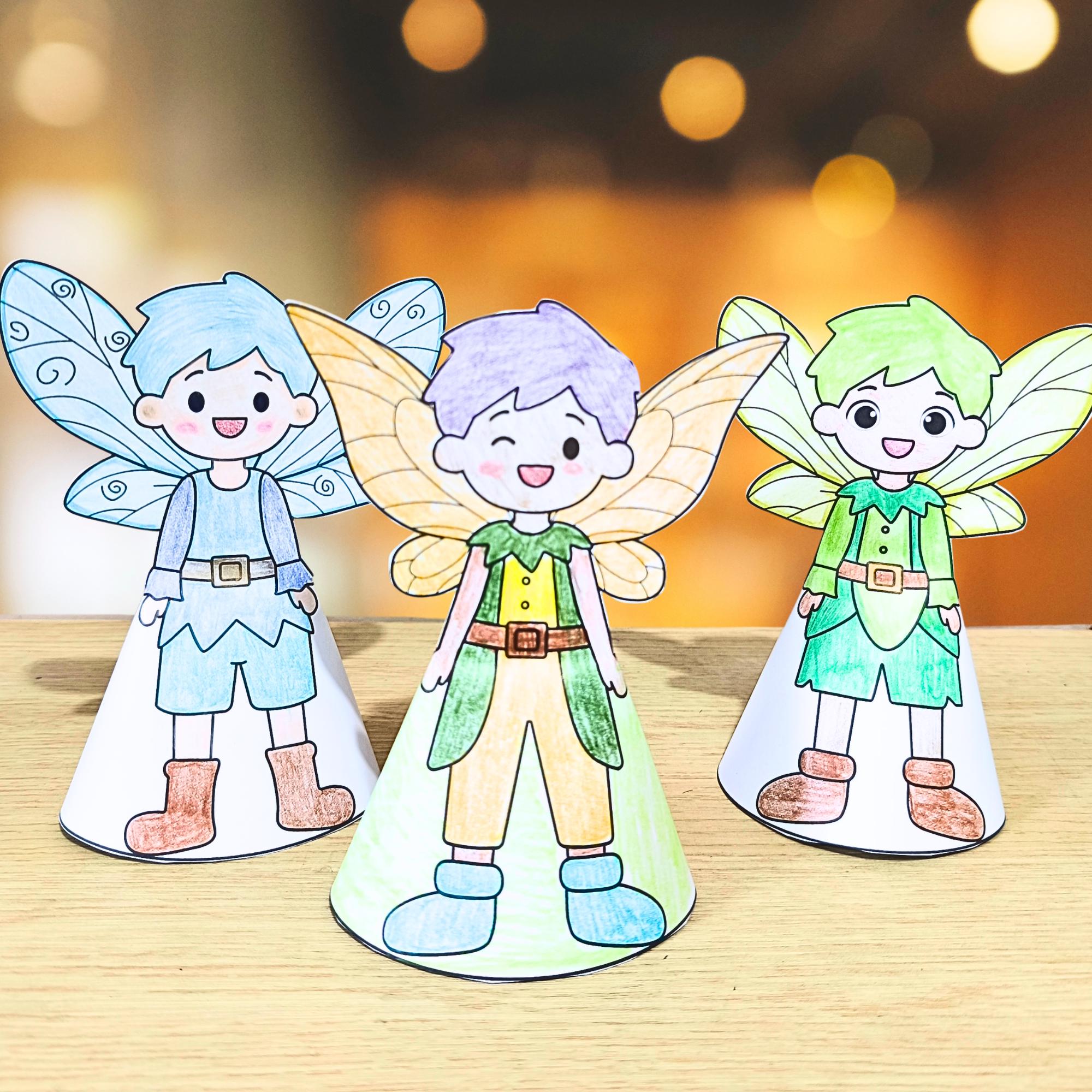 Boy Fairy Paper Craft Printable: Fun and Easy Paper Art Activity for ...