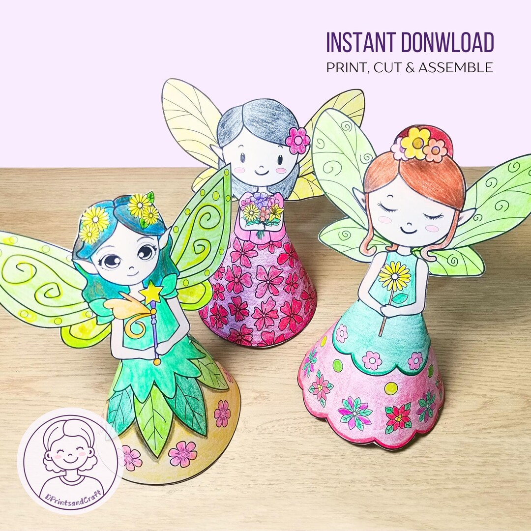 Fairy Paper Doll Activities for Kids, Easy Fairy Paper Craft Activities ...