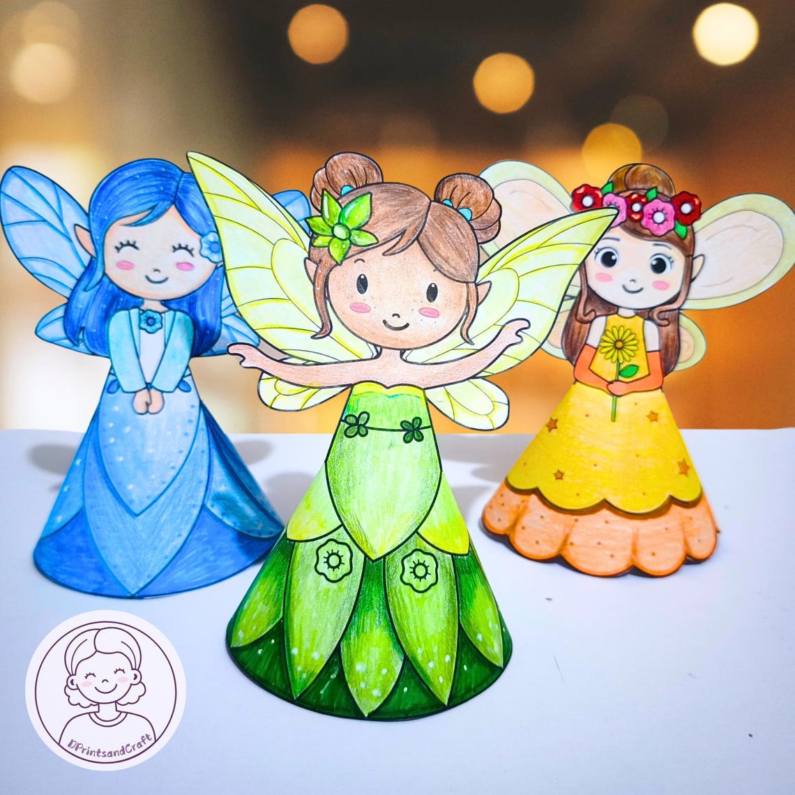 Make a Fairy Paper Doll Craft Printable: Fun and Easy Art Activity for ...