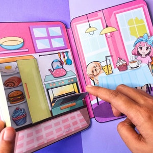 Paperdoll House Printable, Printable Paper Doll Quiet Book Kids ...