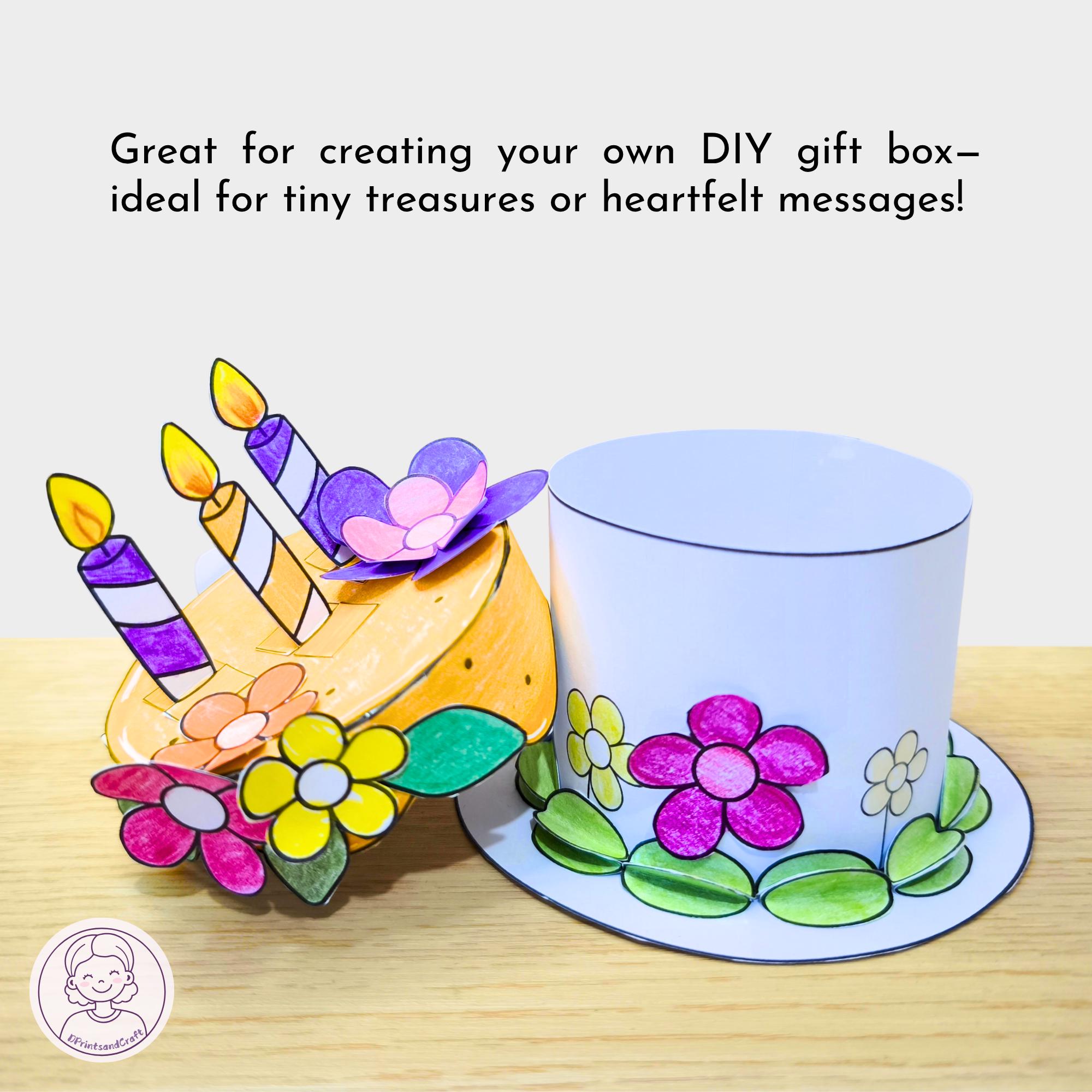 DIY Paper Cake Craft: Printable Montessori Activity for Kids (digital ...