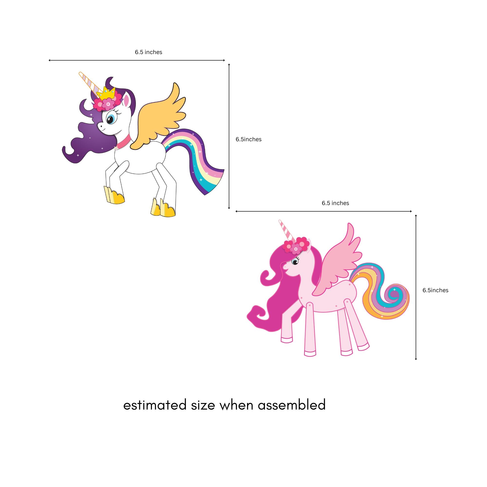 Movable Unicorn Paper Doll, Articulated Unicorn Paper Doll Kids Paper ...