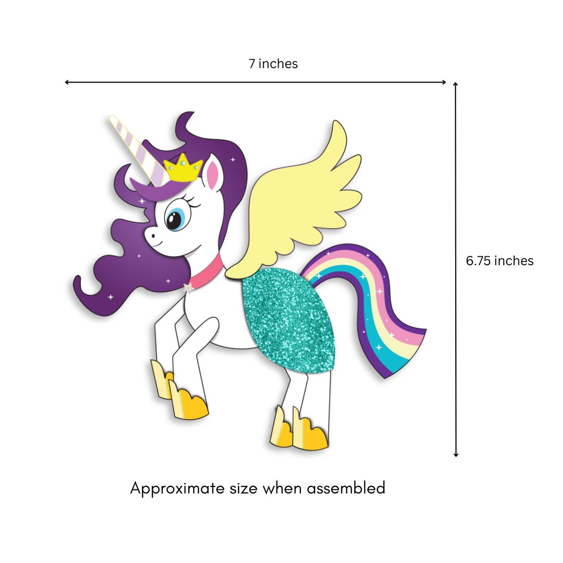 Printable Unicorn Paper Dolls, Purple Unicorn Paper Doll, Unicorn Paper ...