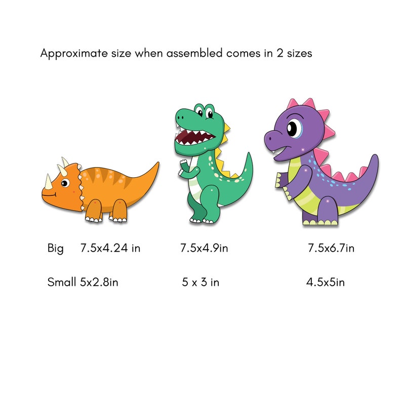 Dinosaur Paper Doll, Articulated Dinosaur Paper Doll, Cute Dino Paper ...