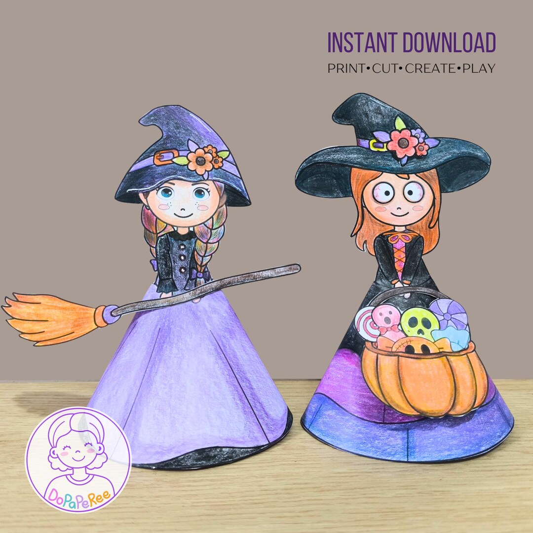 Quirky Paper Doll Printable: Easy and Fun Paper Craft Activities for ...