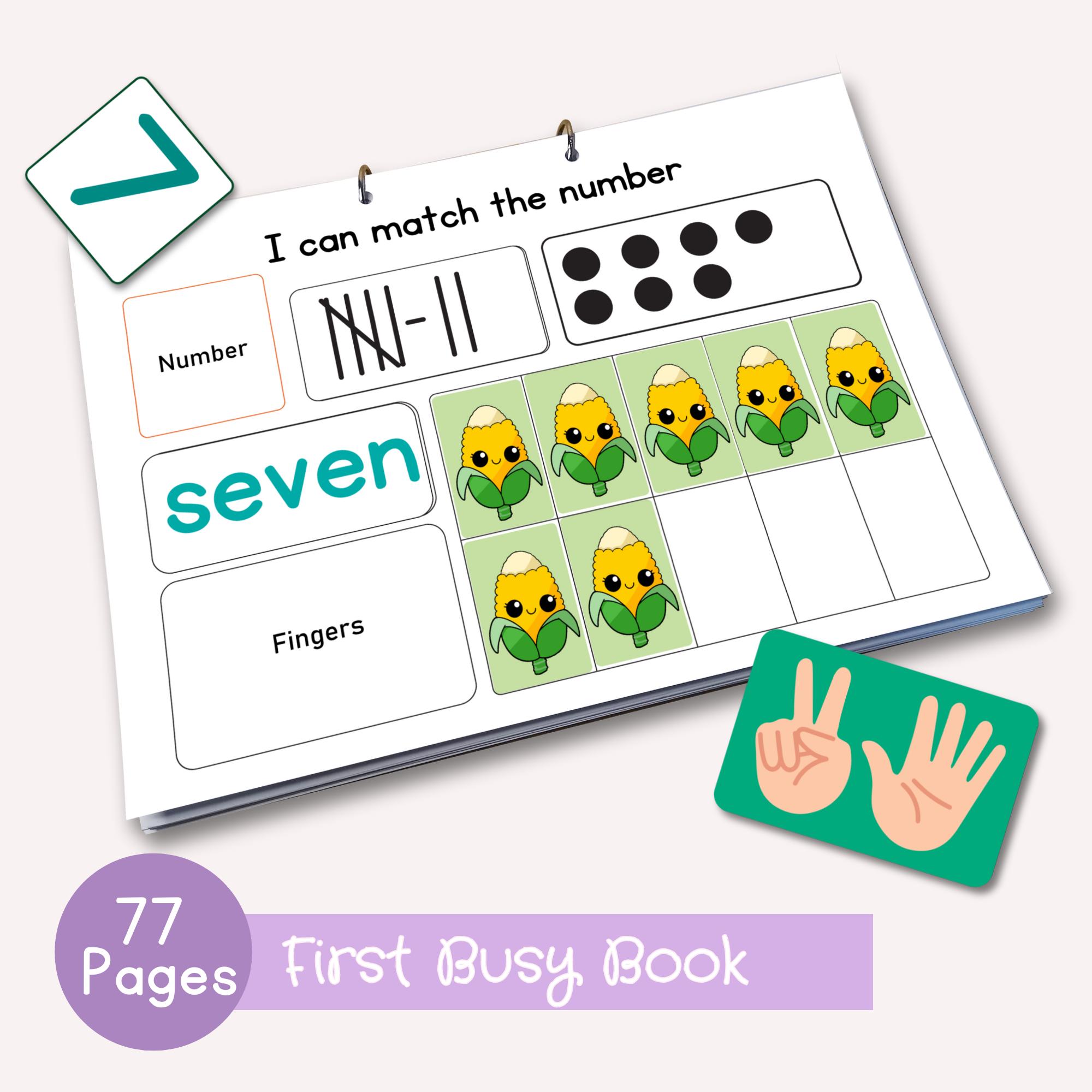 40 Pages Toddler Activity Book Printable, Toddler Busy Book Montessori ...