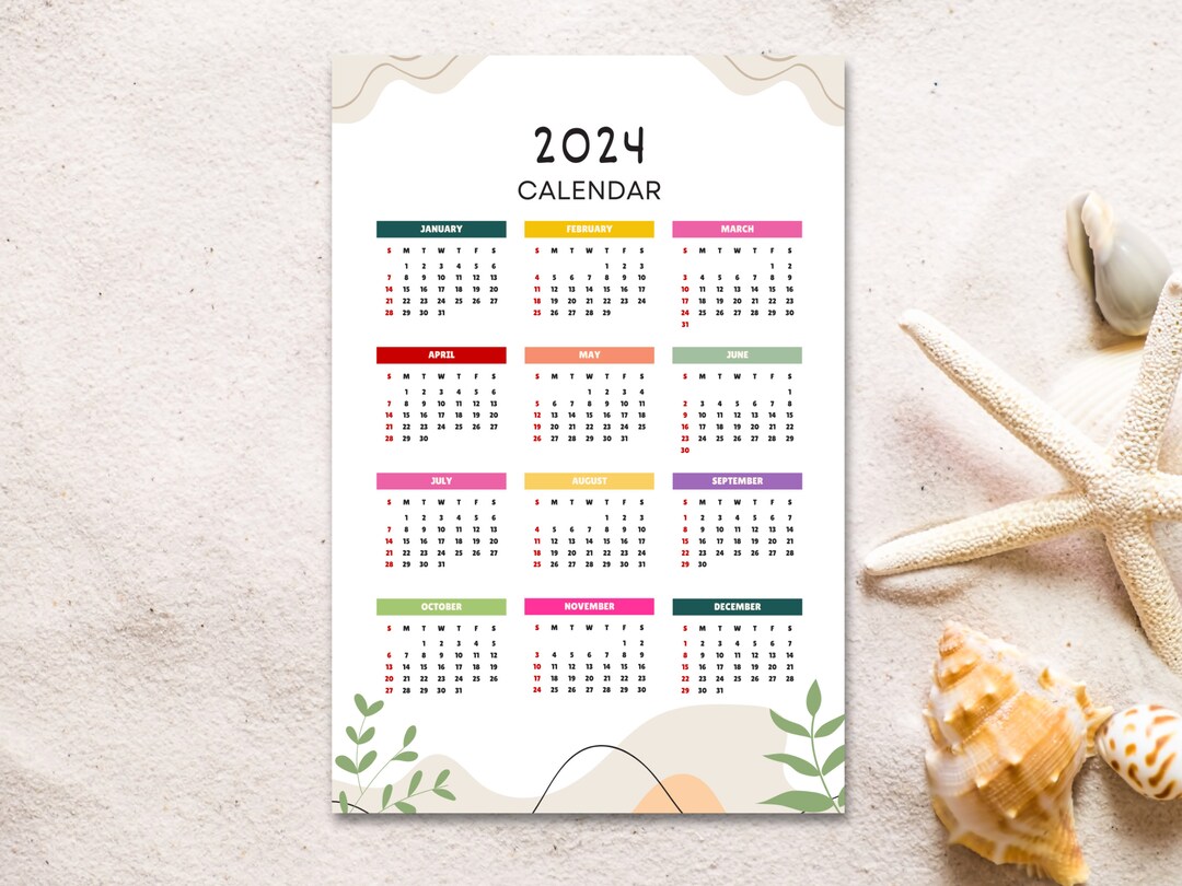 2024 A5 Journal Calendar , 2024 Journal Calendar, Daily Journal - Etsy