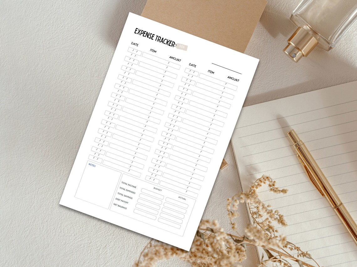 Expense Tracker Printable, A5 Expense Tracker , Expense Tracker Pdf ...