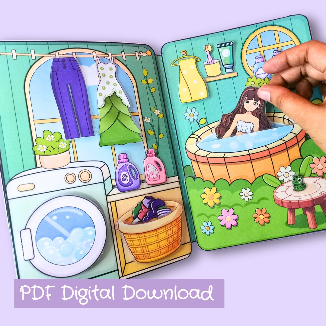 Fairy PaperDoll House para impressão DIY livro silencioso - Etsy Portugal