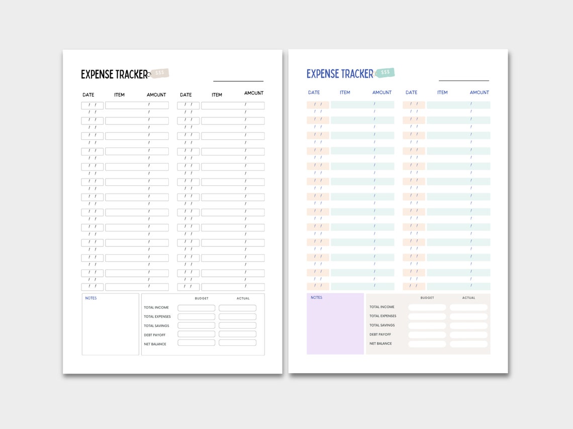 Expense Tracker Printable, A5 Expense Tracker , Expense Tracker Pdf ...