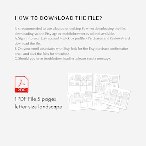 Paper Houses Printable, Coloring and Craft for Kids, 3d Paper Houses ...