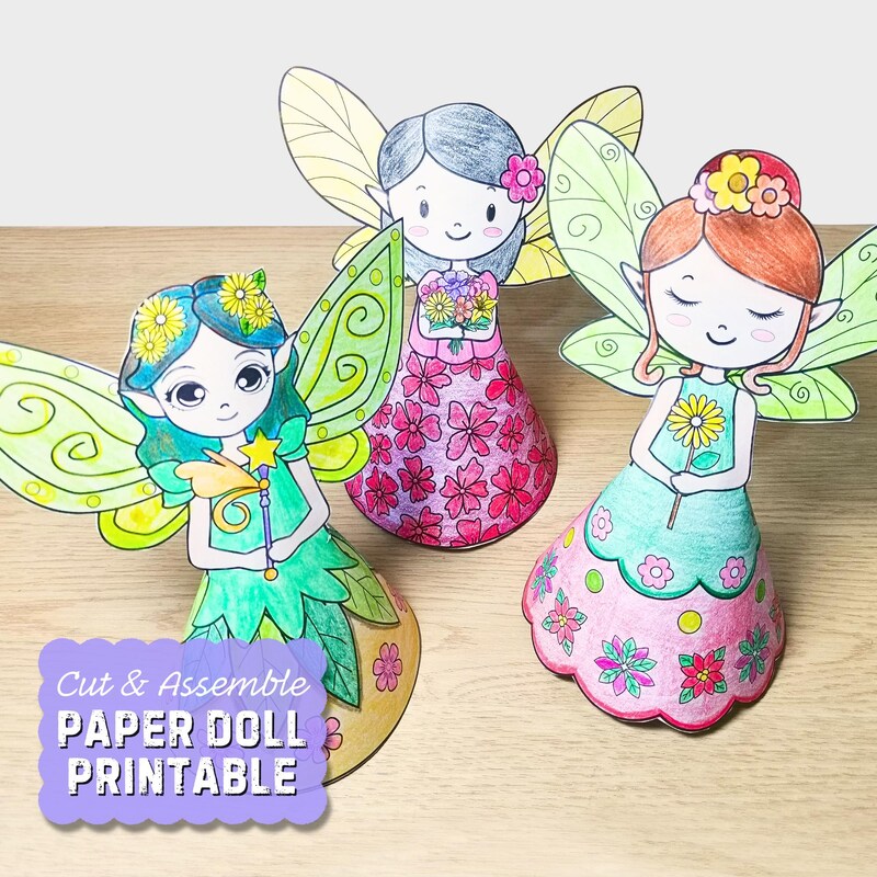 Fairy Paper Doll - Etsy