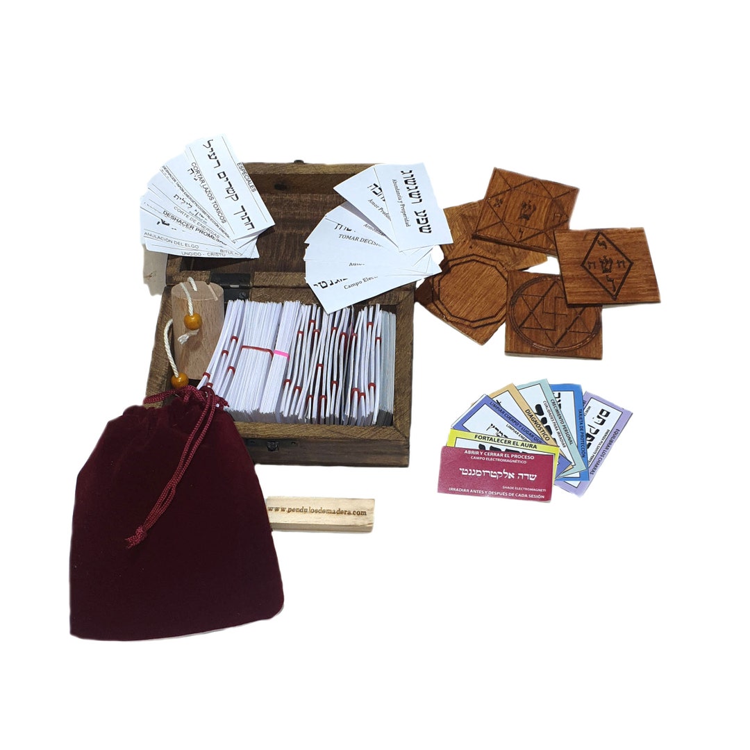 Hebrew Pendulum, Complete Case With Almost 700 Hard Labels, Protection ...
