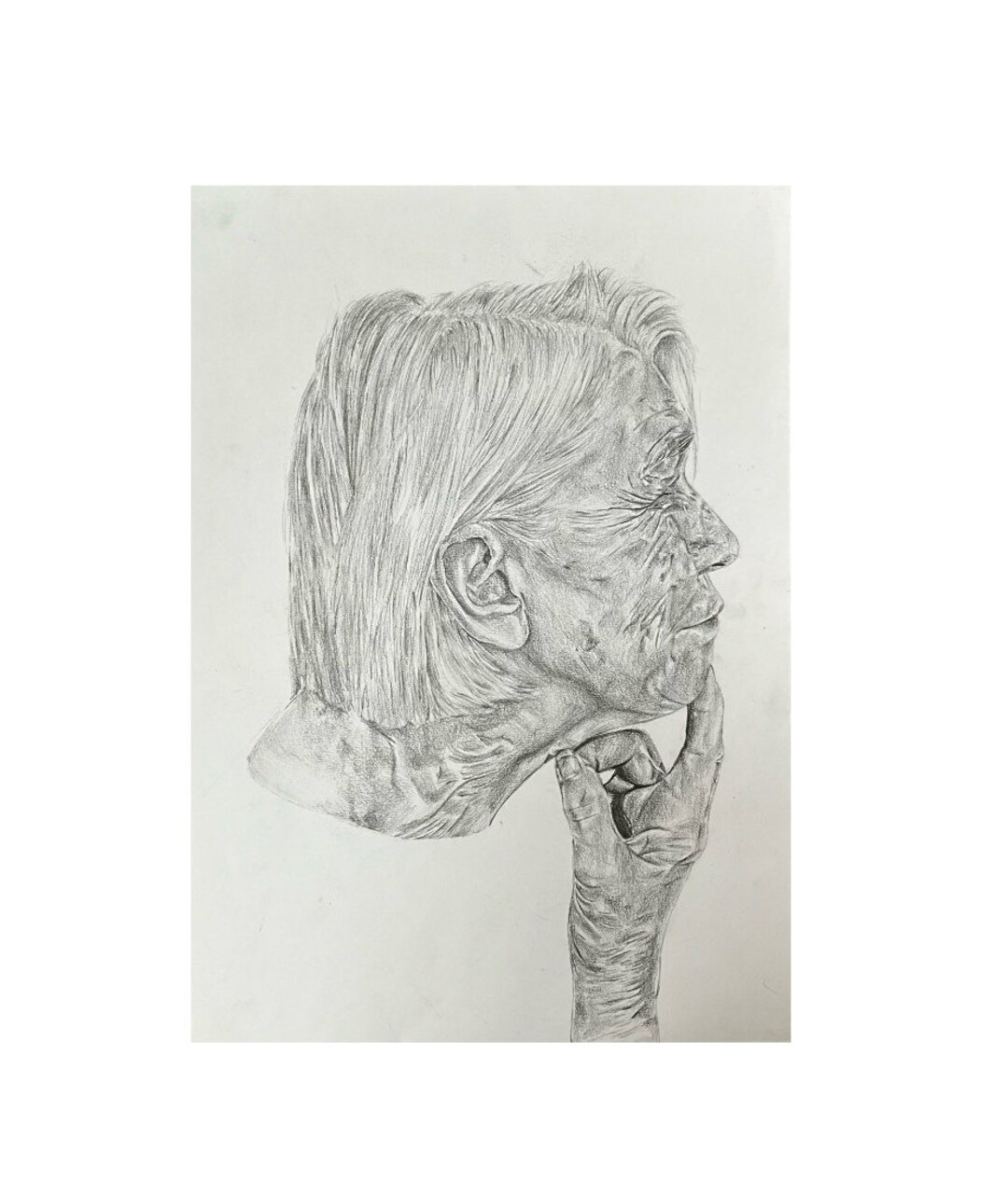 Pencil Drawing of My Nanny - Etsy