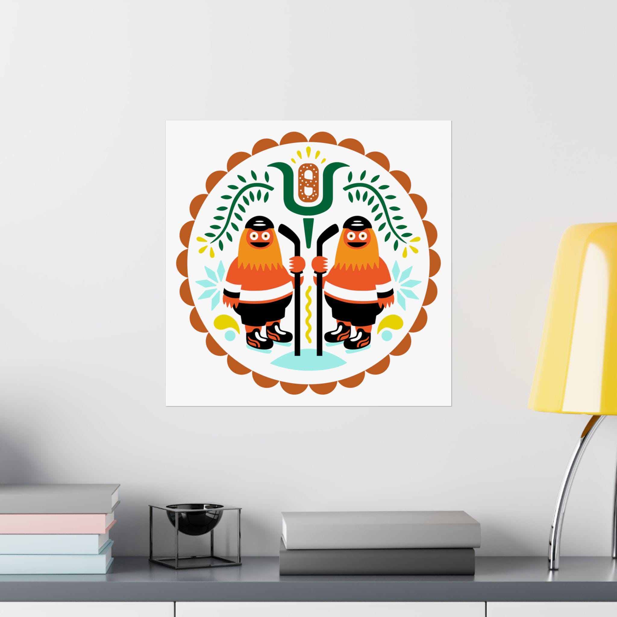 Gritty Flyers Hex Sign Art Print, Pennsylvania Dutch Barn Poster - Etsy