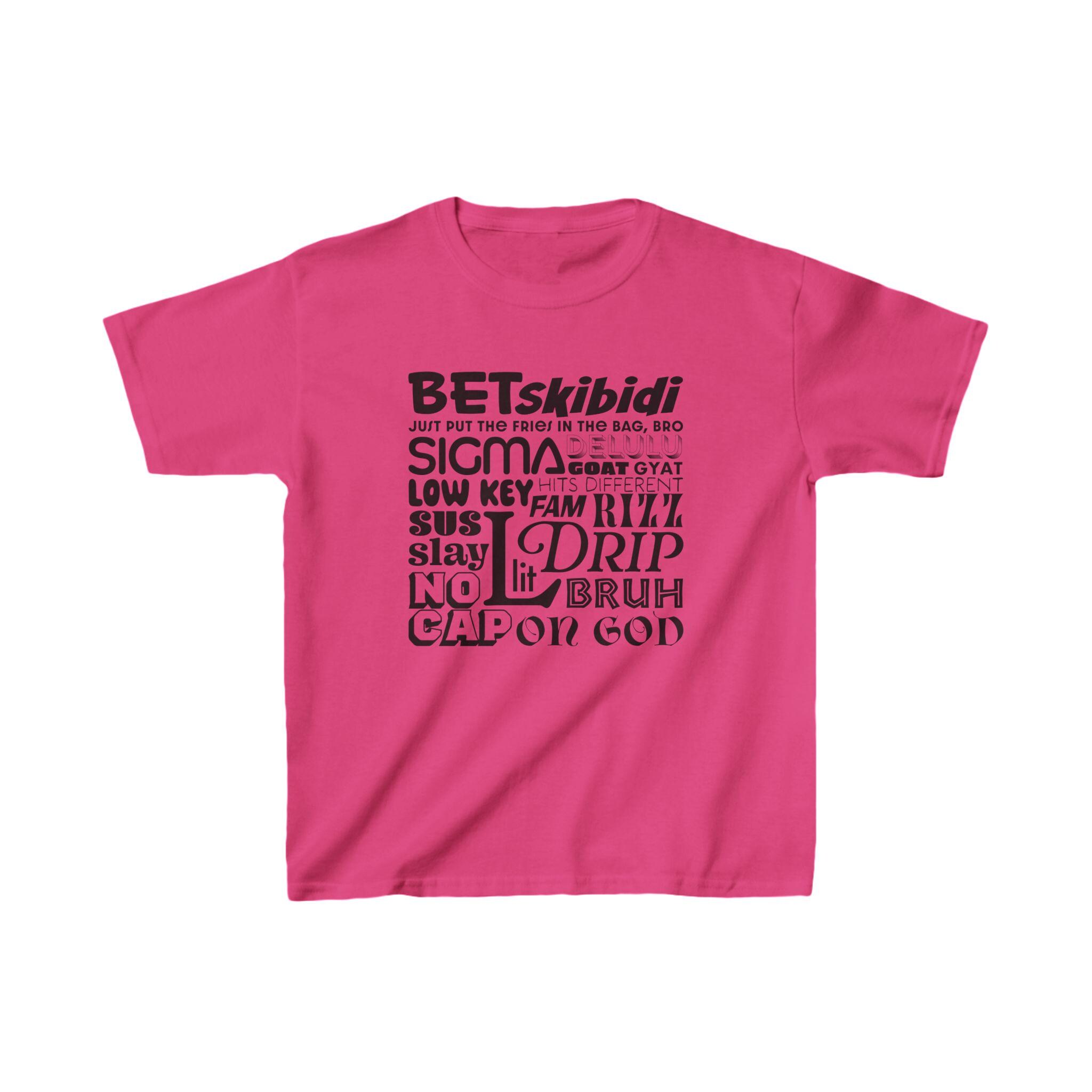 Gen Alpha Slang T-shirt: Skibidi Rizz Bruh No Cap - Etsy