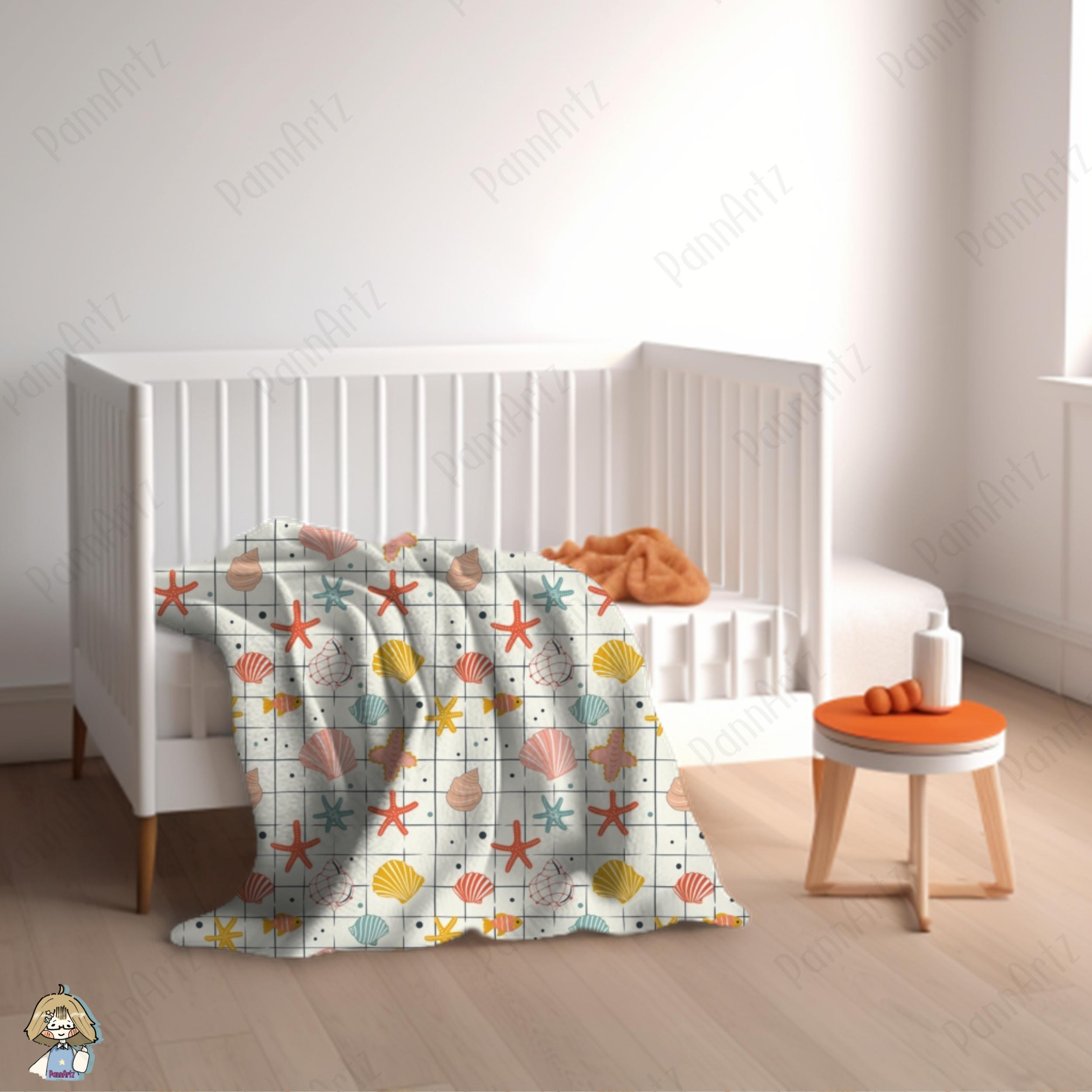Cute Sea Animals Cartoon on Grid for Kids Seamless Pattern, Digital ...