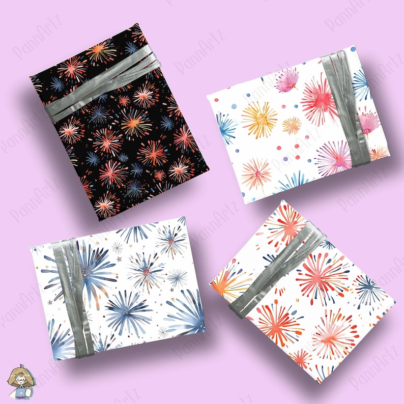 Fireworks Transparent Background, Seamless Pattern, Commercial Use ...