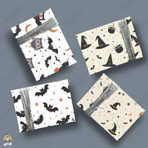Cute Halloween Transparent Seamless Pattern, Digital Paper, Commercial ...